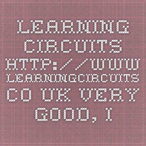 Learning Circuits Interactive Lessons Learning Circuit Learning Circuits Interactive Lessons Learning Circuit