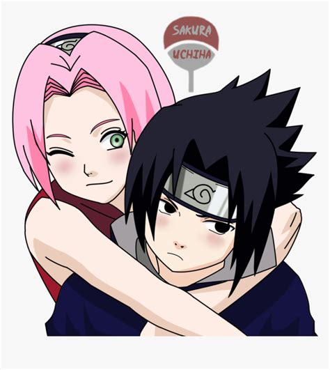 Sakura Sasuke And Naruto Image Sakura And Sasuke Cute Hd Png Download Kindpng