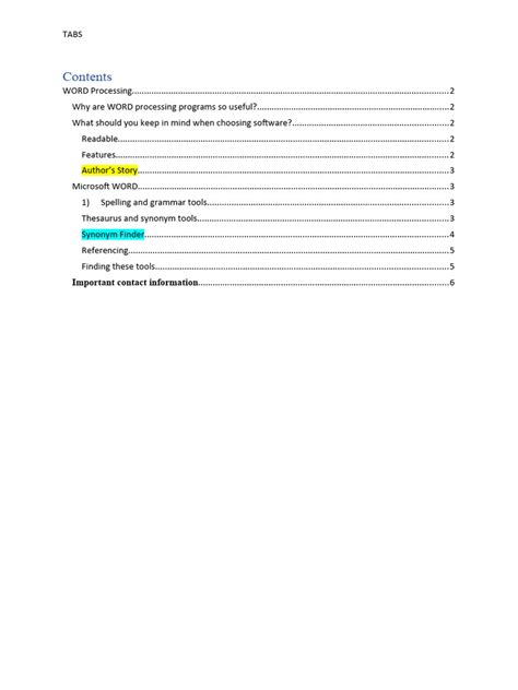 2 word processing pdf microsoft word human communication