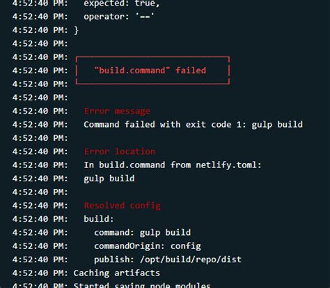 Command Failed With Exit Code 1 Gulp Build Support Netlify Support