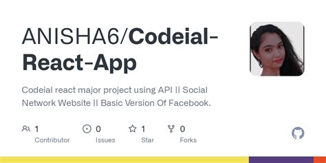 Github Anisha Codeial React App Codeial React Major Project Using