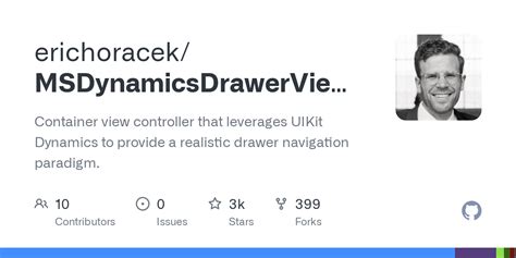 Github Erichoracek Msdynamicsdrawerviewcontroller Container View Controller That Leverages