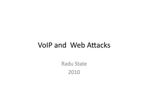 Pdf Voipandweba Acks Owasp · Securevoiparchitectures