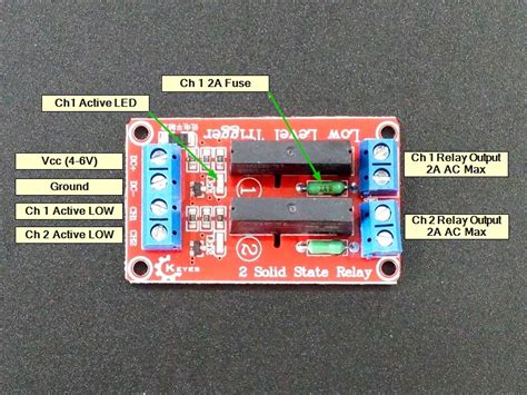 Solid State AC Relay Module 5V X 2 ProtoSupplies