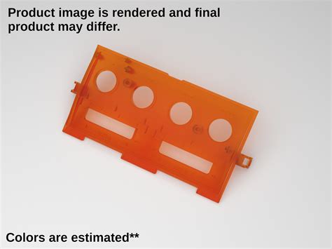 Gamecube Console Replacement Controller Plate Translucent Orange Muramasa Entertainment