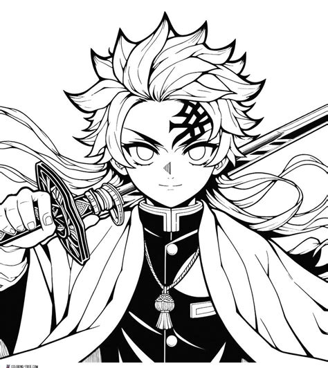 18 Tanjiro Coloring Pages Free Unique Printables