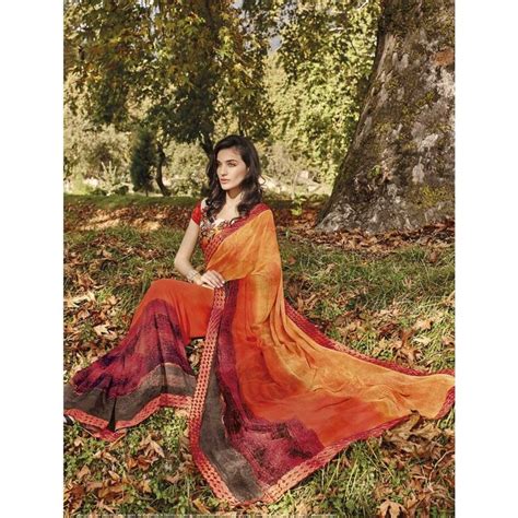 Buy Laxmipati Georgette Work Designer Saree Online Shopping India