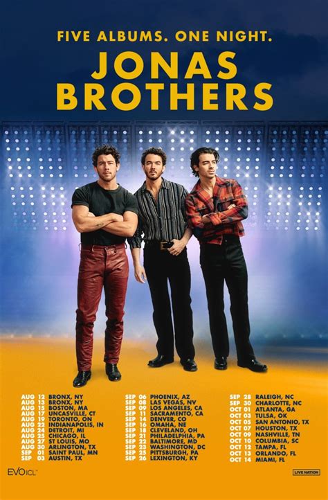 Jonas Brothers Announce Five Albums One Night The Tour 35 Date