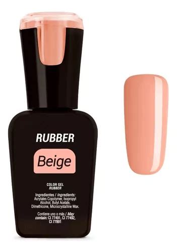 Esmalte De Uñas Color Gel Organic Nails Rubber Beige Gel Semipermanente