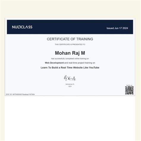 mohan raj m on linkedin certification professionaldevelopment