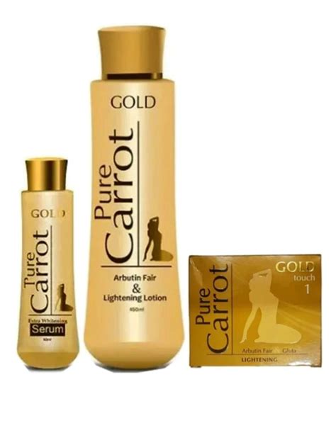 Pure Carrot Gold Lightening Lotion 3 Pic Set Kismet Beauty Brands