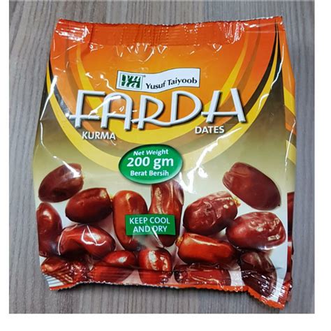Yusuf Taiyoob Kurma Fardh 200g Shopee Malaysia