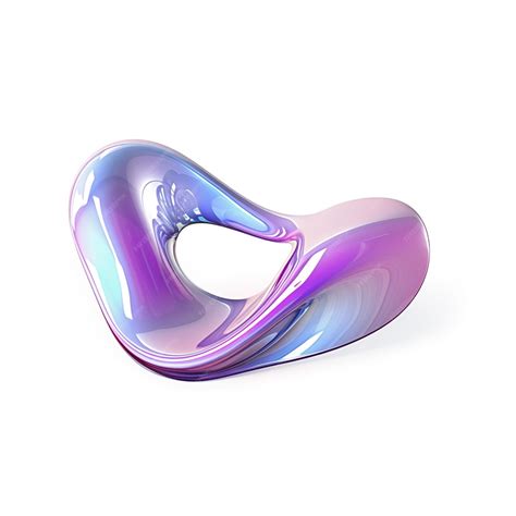 Premium Photo Iridescent Fluid Chrome Holographic Effect Abstract