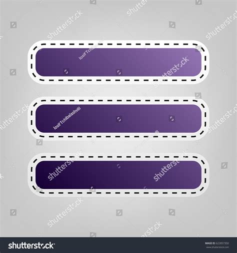 Hamburger Menu Bar Line Art Icon Stock Vector Royalty Free 622857350 Shutterstock