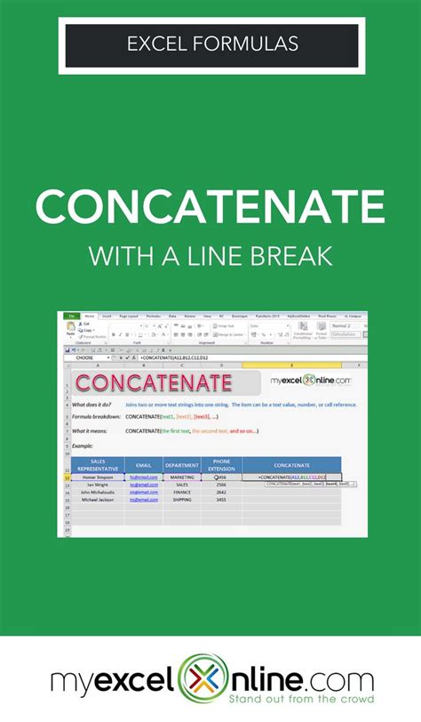 Concatenate Excel Myexcelonline Microsoft Excel Excel Tutorials