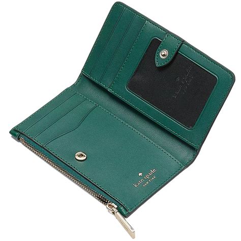 Buy Kate Spade Leila Small Slim Bifold Wallet In Deep Jade Wlr00395