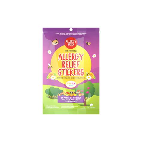 The Natural Patch Co Allergypatch Organic Allergy Relief Stickers 24 P
