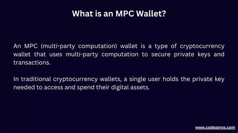 A Brief Idea Of How Mpc Wallets Workpdf