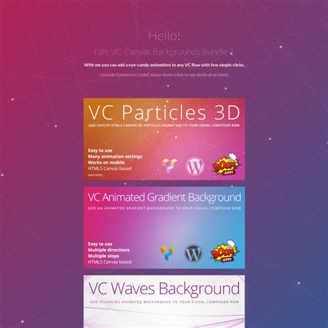 Visual Composer Canvas Backgrounds Bundle V10 Gpl Vault
