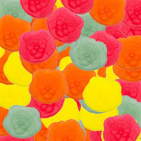 Fruktlejon Gummy Lion Heads Swedish Poppin Candy