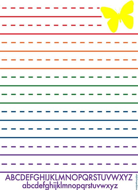 Pre K Writing Practice Page