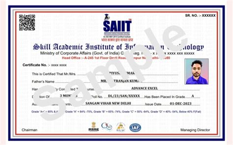 Certificate Verification Saiit Computer Education