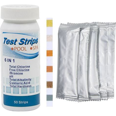 50 Piècesbouteille 6 En 1 Bandelettes De Test Papier De Test