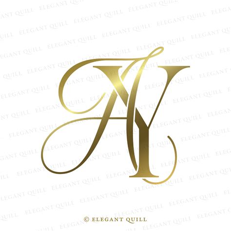 Monogram Logo Design Ay Initials Monogram Logo Design Simple Necklace Designs Monogram Logo
