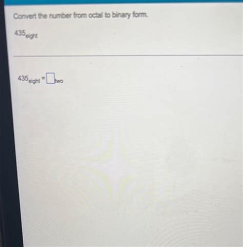 solved convert the following number from decimal form to the