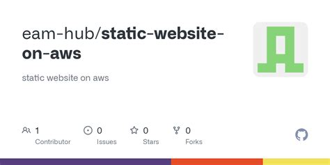 GitHub Eam Hub Static Website On Aws Static Website On Aws