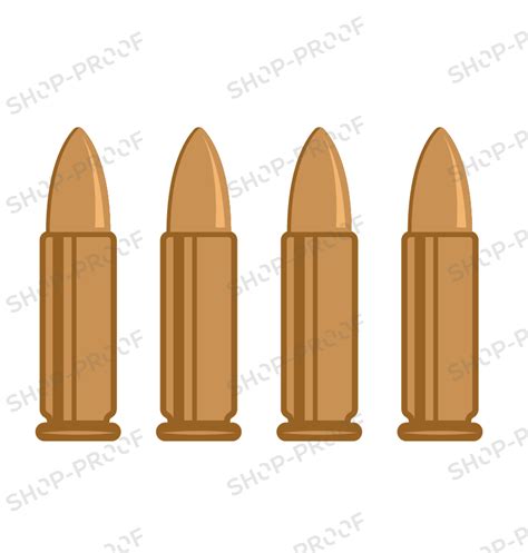 Army Bullets Vector Design Shop By Aquadigitizing