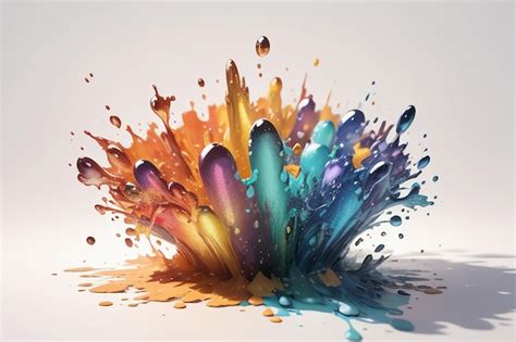 Premium Ai Image Ball Falling Splash Special Effect Wallpaper Background