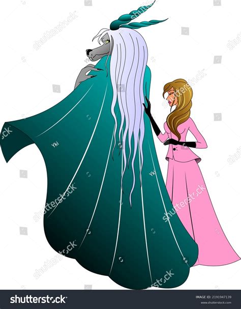Beauty Beast Fairy Tale Characters Stock Vector Royalty Free