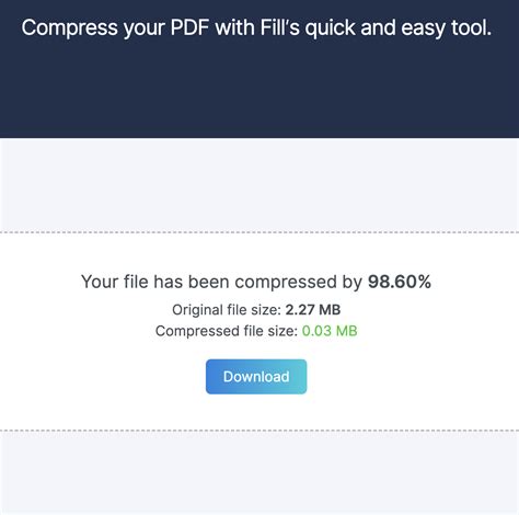 Compress PDF Fill