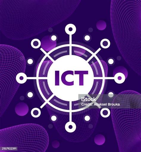 Ict 정보 통신 기술 벡터 일러스트 레이 션 3차원 형태에 대한 스톡 벡터 아트 및 기타 이미지 3차원 형태 가상현실 건설 플랫폼 Istock