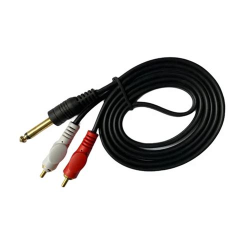 635mm Jack To 2rca Audio Cable Male To Male 15 Yards Connects Home