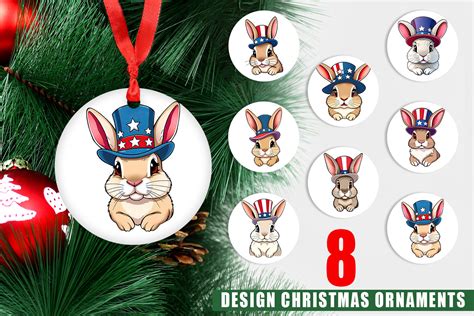 Ornament Rabbit Patriotic Graphic By Artnoy · Creative Fabrica