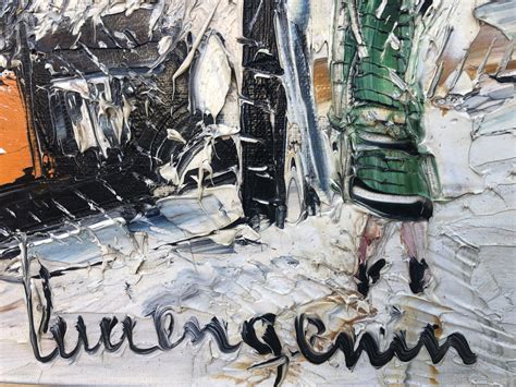 GENIN Lucien Peinture 20ème siècle Vue de Paris Montmartre La Place du