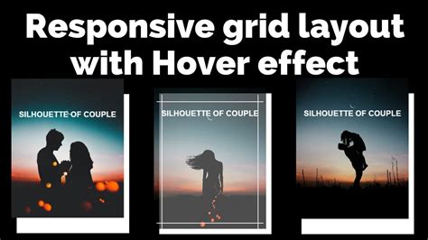 Responsive Grid Layout With Hover Effect HTML And CSS YouTube