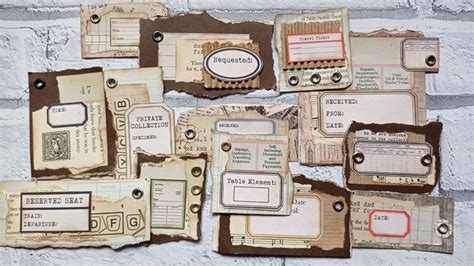 Scrap Label Clusters With A Twist Diy Stationery Junk Journal Idea