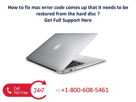 How To Fix Mac Error Code Comes Up That It Needs To Be Restored From