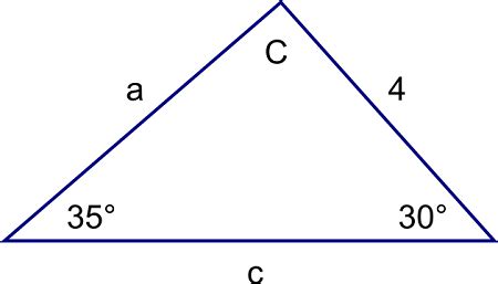 Solve The Triangle Which Is Shown Below Homework Study Com