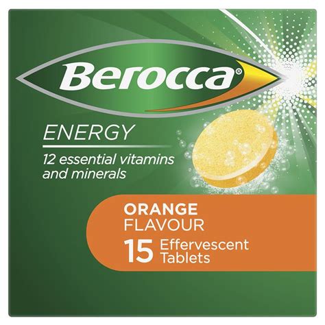 Buy Berocca Energy Orange 15 Effervescent Tablets Online At Chemist