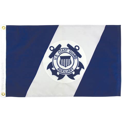 Coast Guard Auxiliary Ensign 15 X 24 Nylon Outdoor Flag Closeout