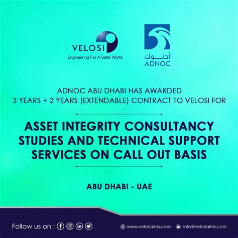 Adnoc Contract Awarded Services Assetintegrity Consultancy Technicalsupport 3years