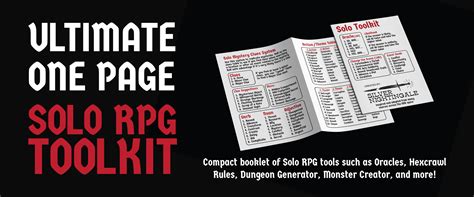 Ultimate One Page RPG Toolkit By SilverNightingale