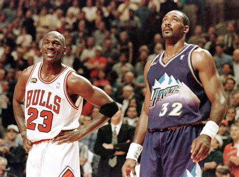 Karl Malone Isnt Backing Down From Michael Jordan Even In Retirement