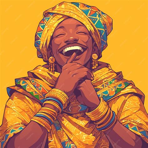 Premium Vector Chadian Man In Traditional Kanembu Dress