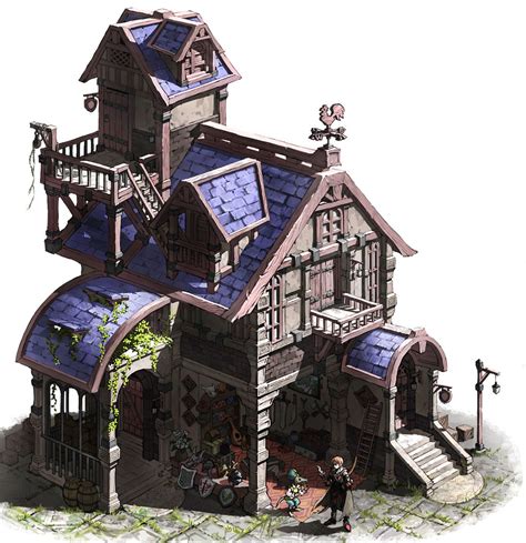 Siu On Fantasy House Environment Concept Art Concept Art