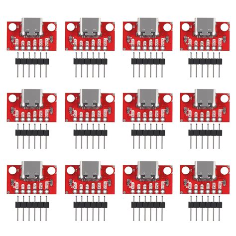 Buy UMLIFE PCS USB Type C Breakout Board Serial Basic Breakout Female Connector Type PCB